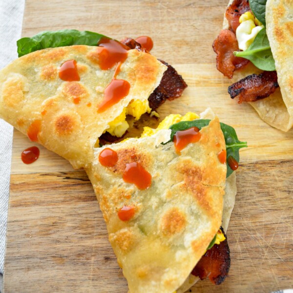 Easy Crunchy Shell Breakfast Tacos - From Scratch with Maria Provenzano