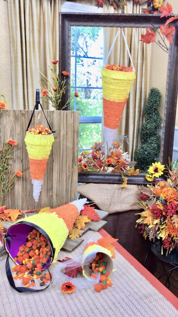 DIY Candy Corn Bags for Halloween - From Scratch with Maria Provenzano